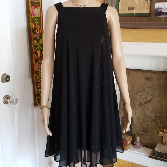 Cachet | Dresses | Stunning Cachet Sheer Sequin Little Black Dress ...